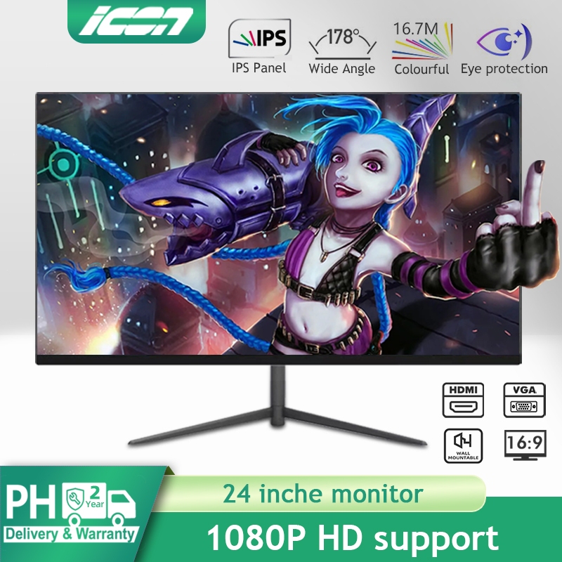 ICON Monitor 19/22/24 Inch LED Rimless HDMI VGA Brand New Computer sets ...