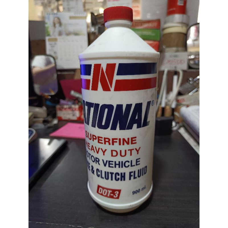 NATIONAL BRAKE FLUID DOT 3 900ML | Shopee Philippines