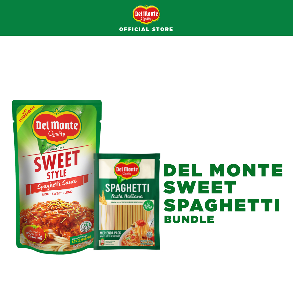 DEL MONTE Sweet Style bundle-3 servings (250g Sauce + 175g Spaghetti ...