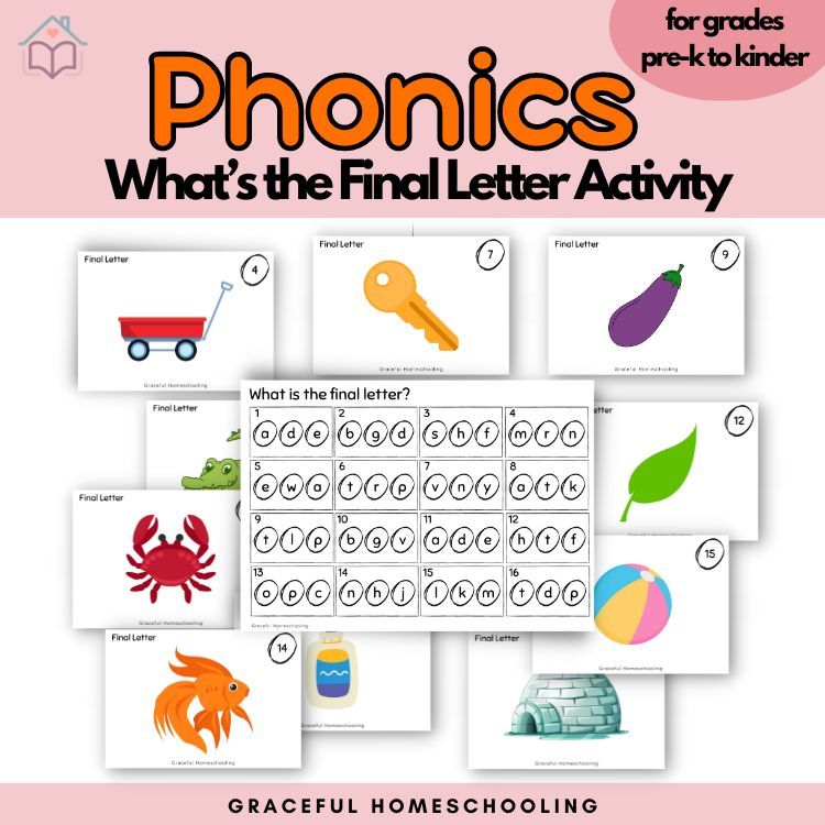 Phonics: Early Reading What's the Final Sound Phonics Printable for ...