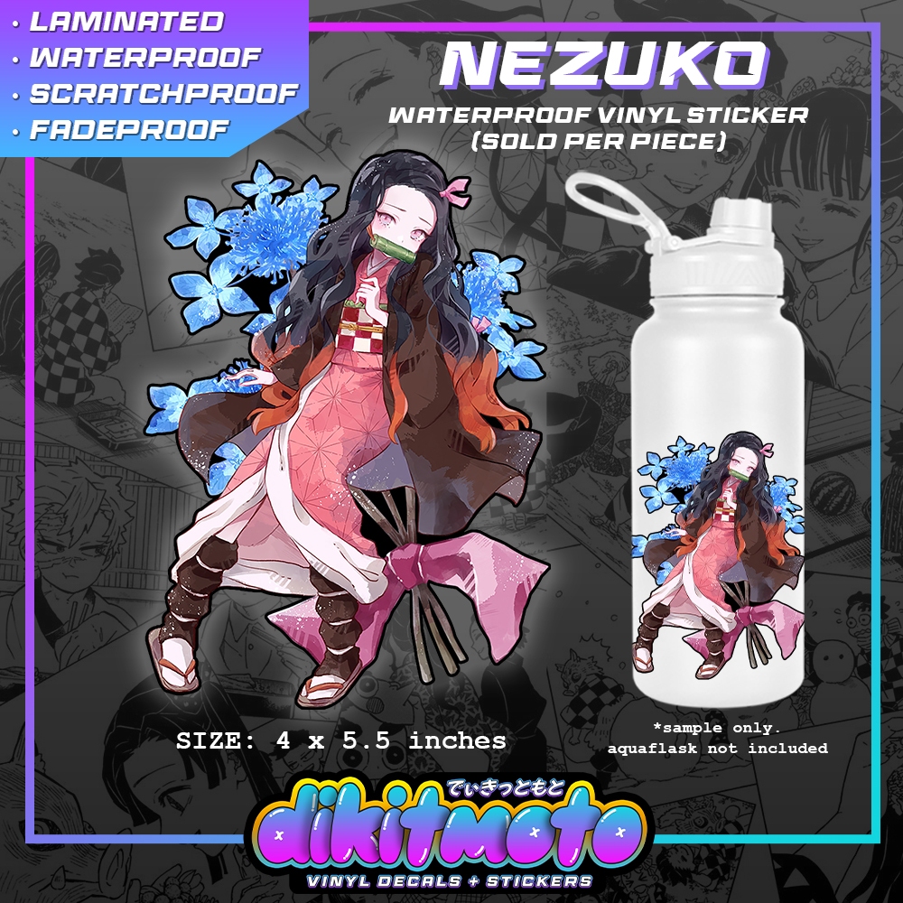 [dikitmoto] Nezuko # 3 Demon Slayer Kimetsu no Yaiba Vinyl Sticker ...