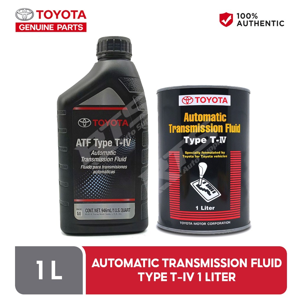 Toyota Genuine ATF Type T-IV Automatic Transmission Fluid 1L / 1 Qt | Shopee Philippines