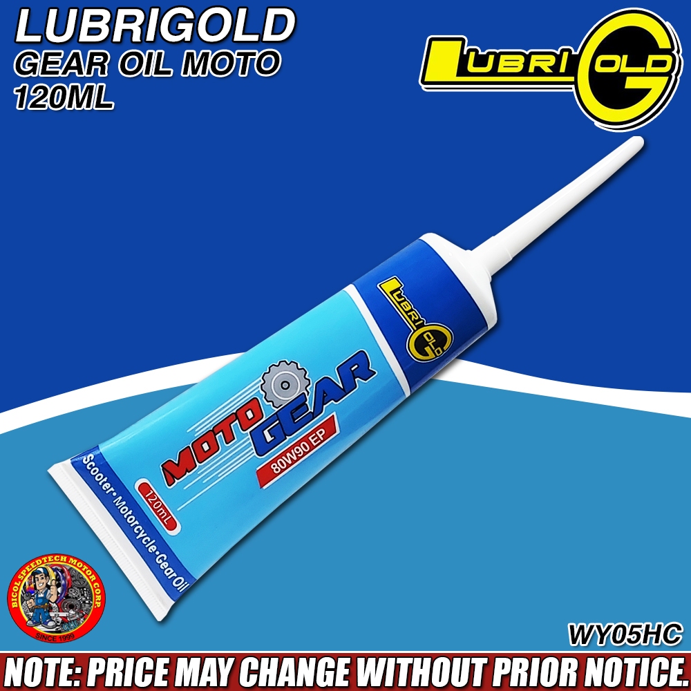 LUBRIGOLD GEAR OIL MOTO 120ML (WY05HC) | Shopee Philippines
