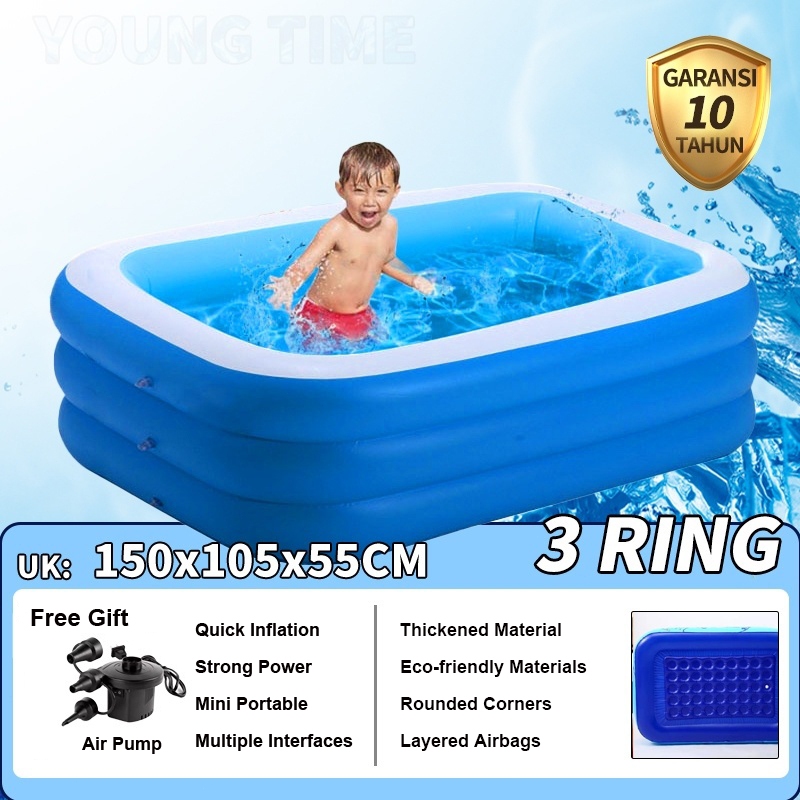 【Shipping Discount】1.2M/2.1M/3.05M Inflatable Swimming Pool For Kids ...