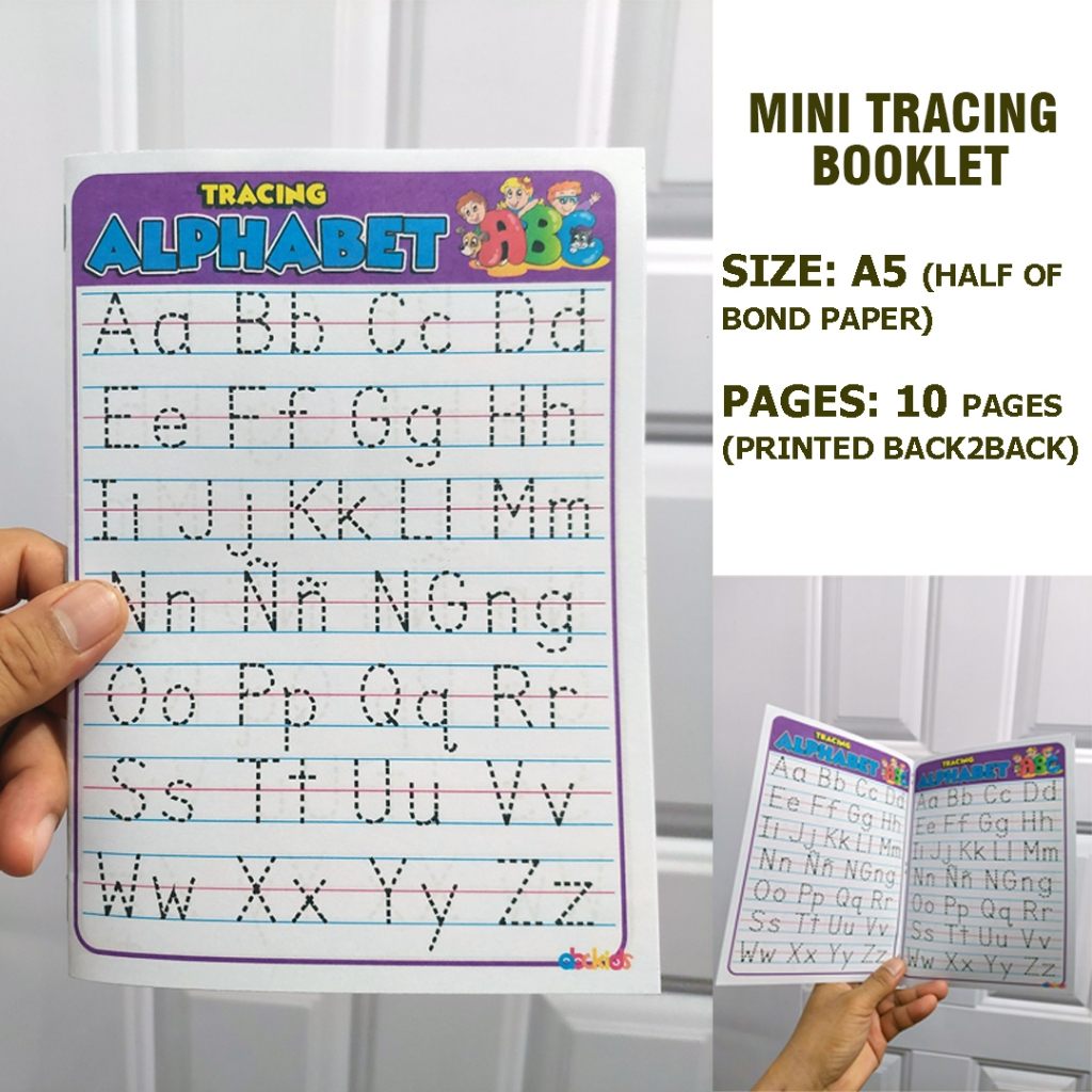 Tracing Mini Booklet, English Alphabet, Numbers 1-10, Shapes, Lines ...