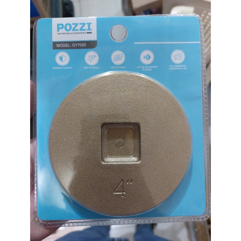Pozzi Brass Clean Out Cover 4inches Choose Exposed (With Ulo) Or ...