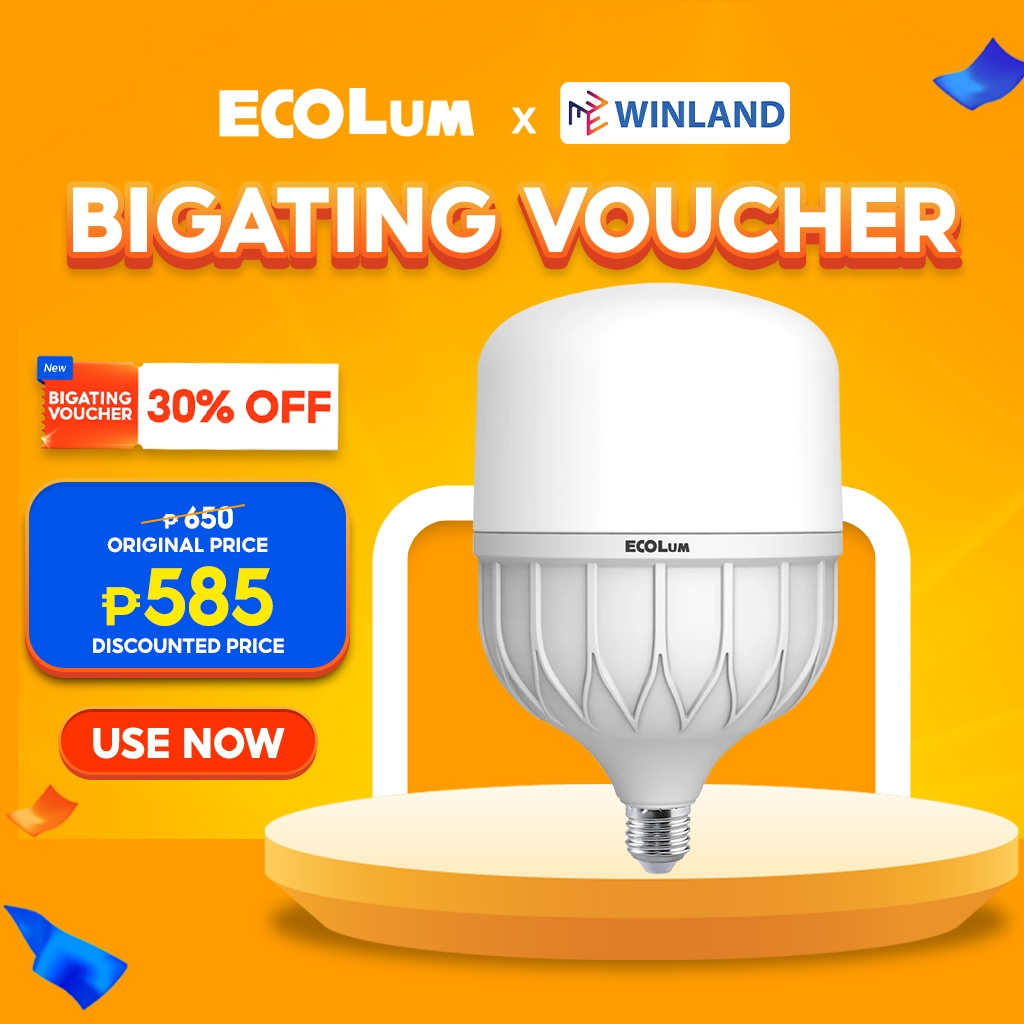 Ecolum by Winland Super Bright Power Saving 50 Watts 6500K E27 LED Bulb ...
