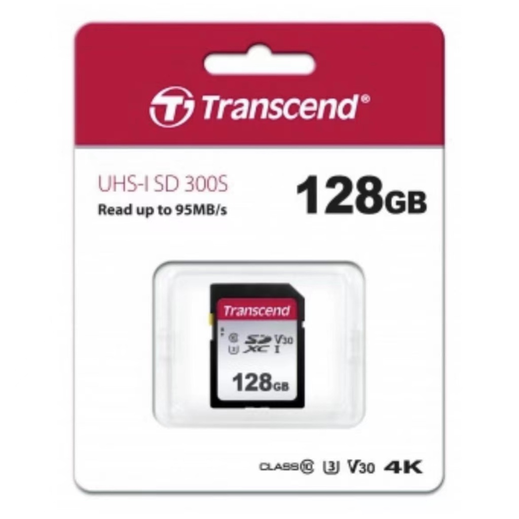 Transcend SD Card Class10 SDXC 300S V30 4K 32GB 64GB 128GB 256GB TranscendSD | Shopee Philippines