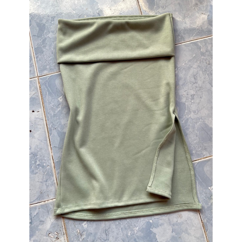 COD | CLASSY TUBE WITH SLIT RIBBED KNIT TOP FITS UP TO SEMI LARGE ...