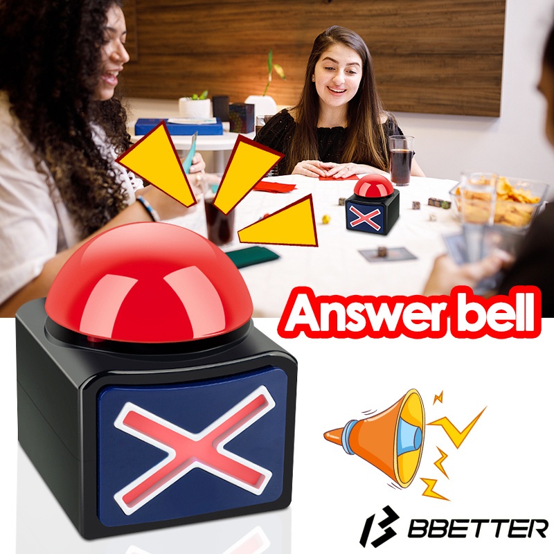 Game Answer Buzzer Alarm Button with Sound Light Trivia Quiz Got Answer ...