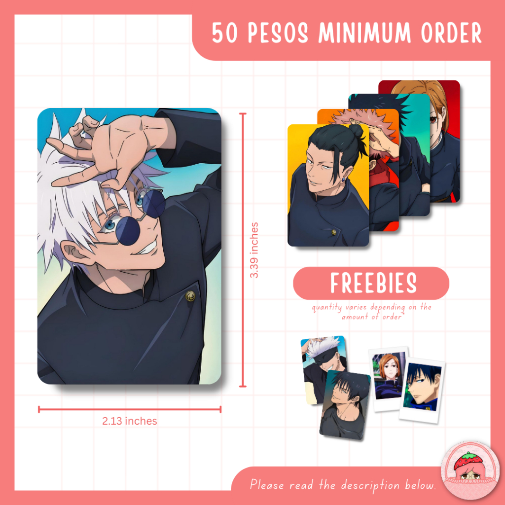 JUJUTSU KAISEN JJK DIRECTOR'S CUT ANIME PC PHOTOCARD UNOFFICIAL FANMADE ...