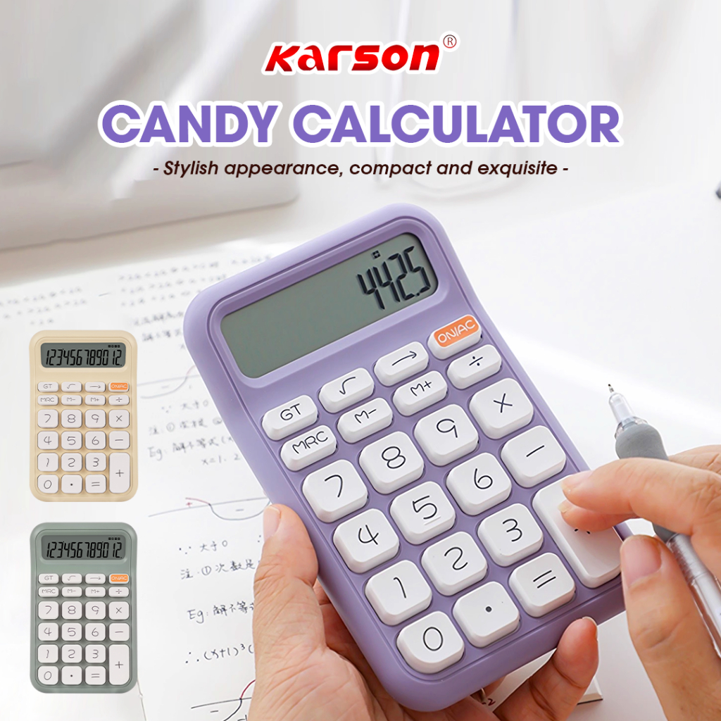 Karson Candy Color Calculator Simple Portable School Student Office ...