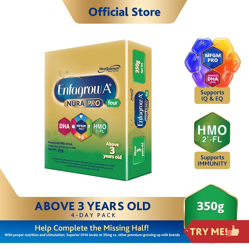 Enfagrow A+ Four Nurapro Powdered Milk Drink for Kids Above 3 Years Old ...