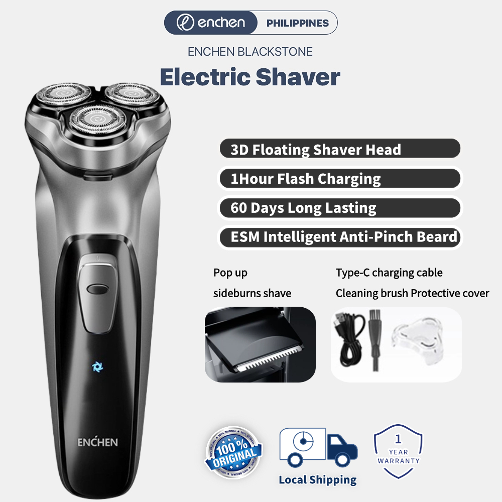Enchen Blackstone Electric Shaver 3D Floating Shavers Beard Trimmer USB ...