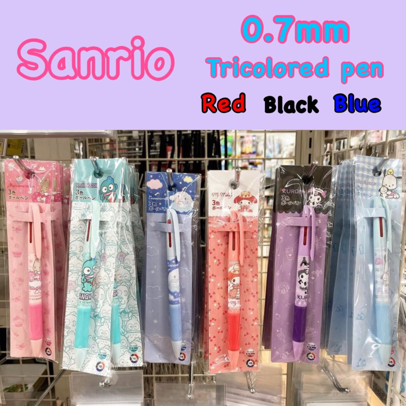 Sanrio 3 color pen PRE ORDER (red / black / blue ink) | Shopee Philippines