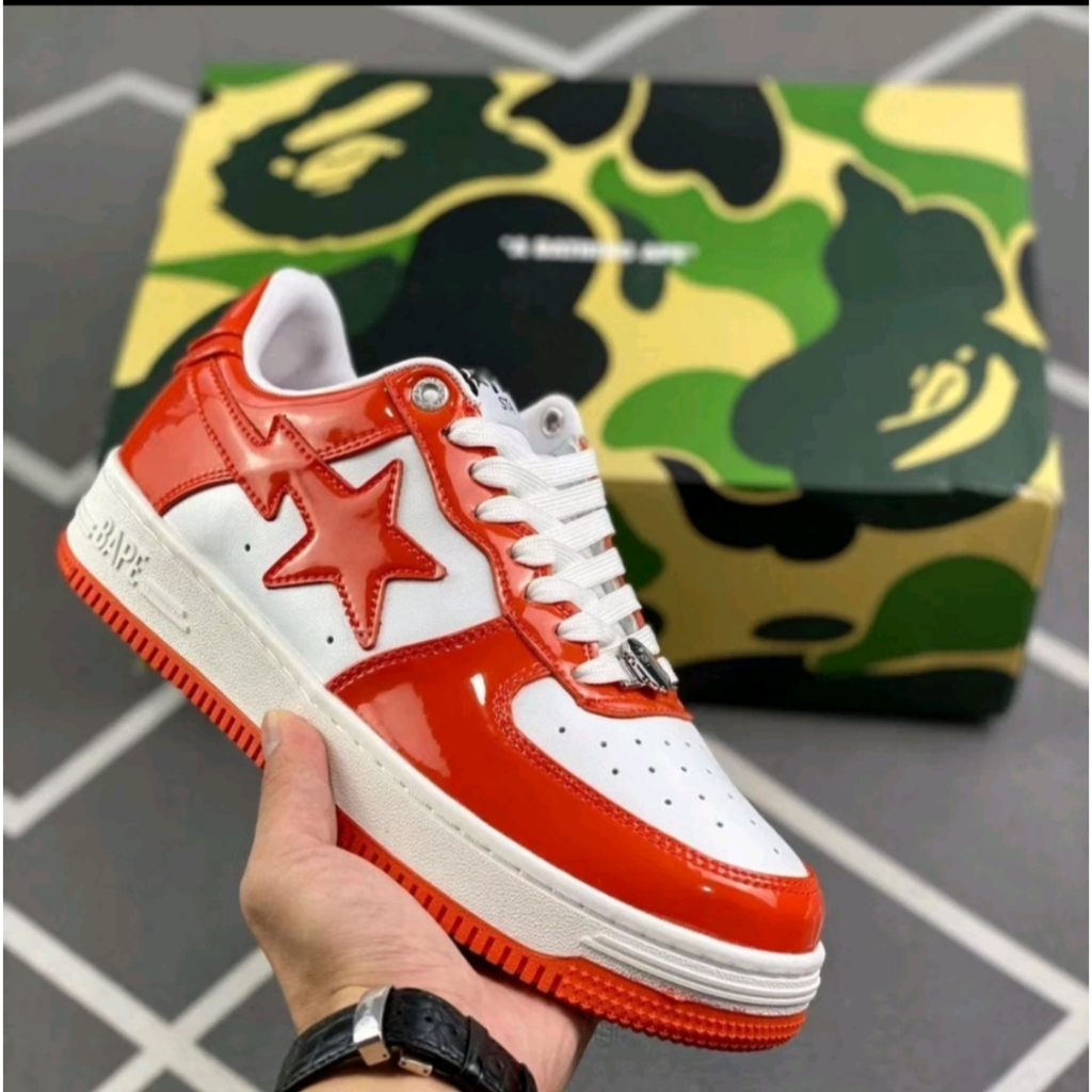 (high-quality)Bape Star Ape-Man Head Low-Cut Fashion Trendy Sneakers Men Women a bathing ape ...
