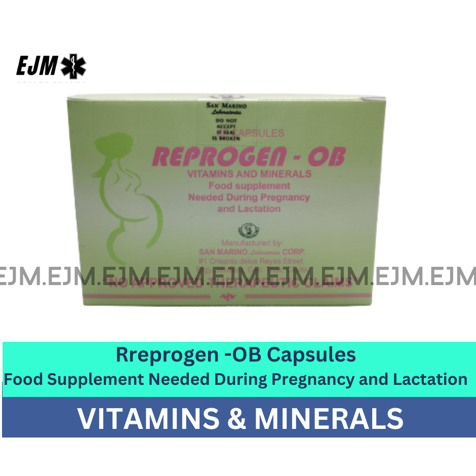 REPROGEN 0B (Vitamins and minerals) 30 capsules SUPPLEMENT FOR PREGNANT ...
