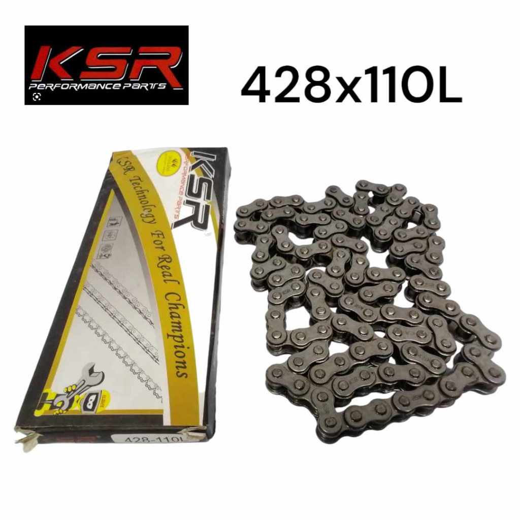 428 X110L ROLLER CHAIN BLACK KSR THAILAND | Shopee Philippines
