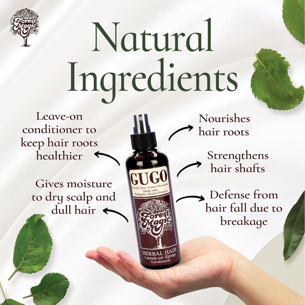 Forest Magic Herbal Gugo LEAVE-ON SPRAY CONDITIONER 250ml | Shopee ...