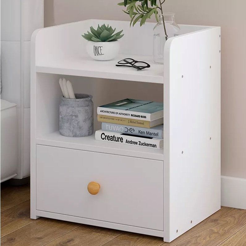 FFE Nordic Minimalist Bedside Table Storage Cabinet (33*26*40CM ...