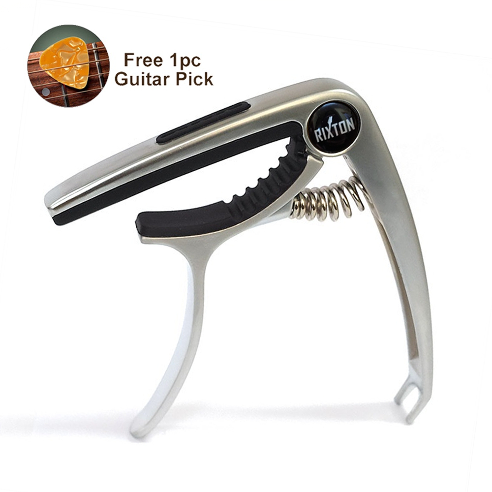 Rixton Guitar Capo Lgl 06 Clamp Aluminum Alloy Metal Wood Grain Quick ...