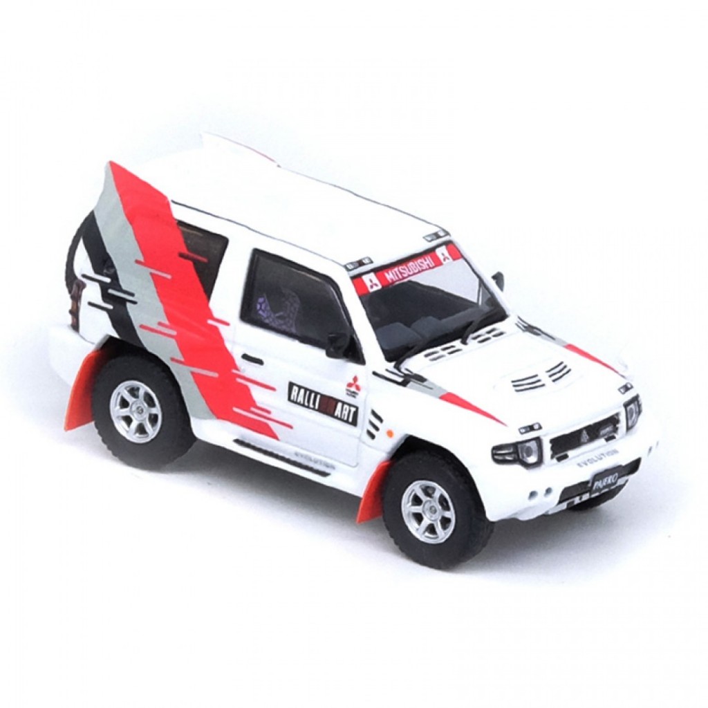 Inno64 IN64-EVOP-RAWHI 1/64 MITSUBISHI PAJERO EVOLUTION RALLIART WHITE ...