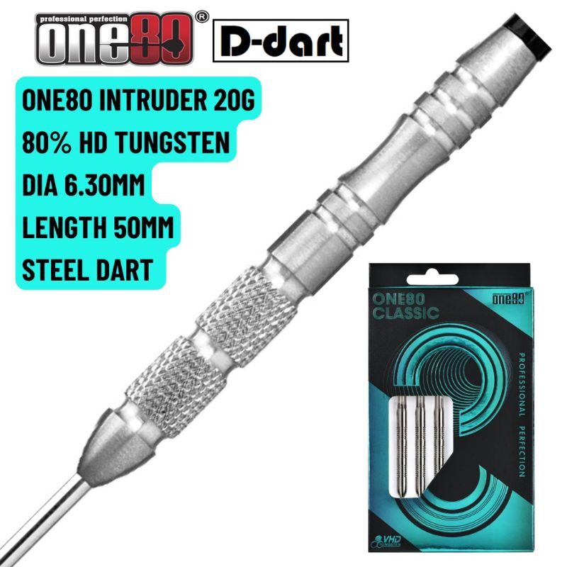 One80 Intruder Slim Tungsten Steel Dart pins 20g 22g darts | Shopee ...