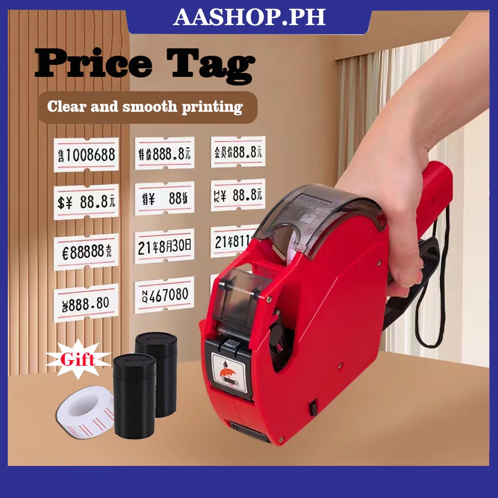 Price Tag Gun Labeller With Labels Introductory package give ink roll ...