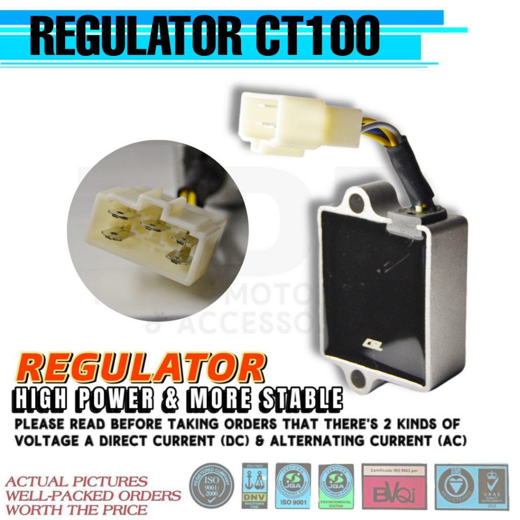 HDR REGULATOR RECTIFIER 5PINS FOR KAWASAKI BAJAJ CT100 / CT 100 JAPAN ...