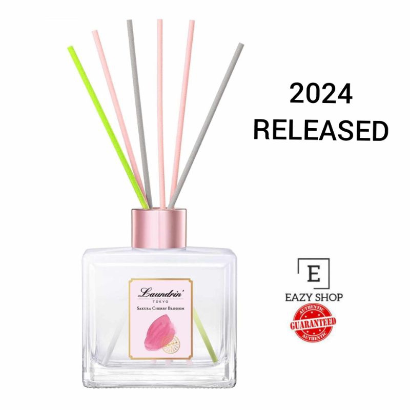 LAUNDRIN Room Diffuser Elegant Floral Sakura Cherry Blossom 80ml 2024 (MADE IN JAPAN) New ...