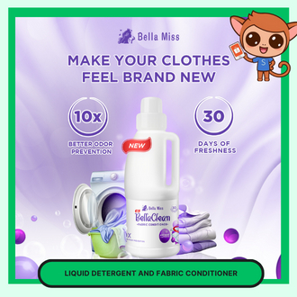 BELLA CLEAN LIQUID DETERGENT AND FABRIC CONDITIONER ULTRA CONCENTRATED ...