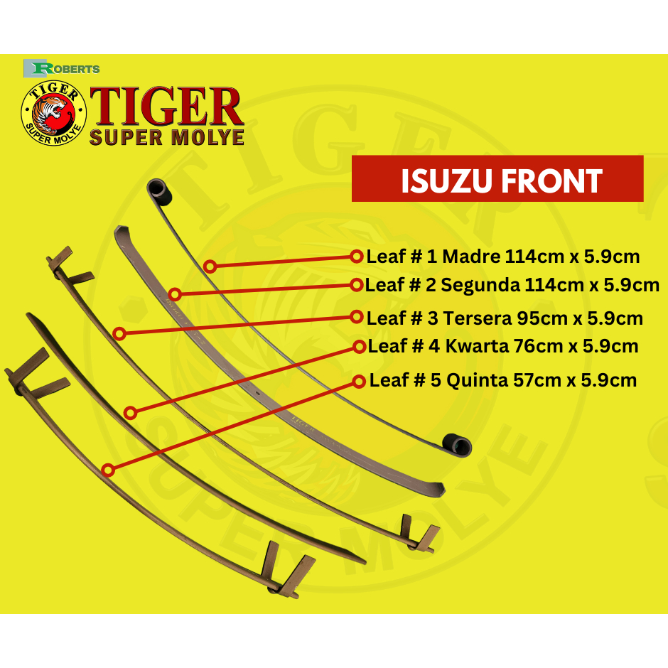 Leaf Spring for Isuzu Front | Shopee Philippines