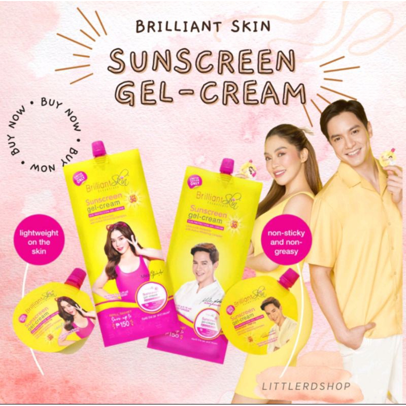 Brilliant Skin Essentials (Tinted Sunscreen SPF 50 20g & Sunscreen Gel ...