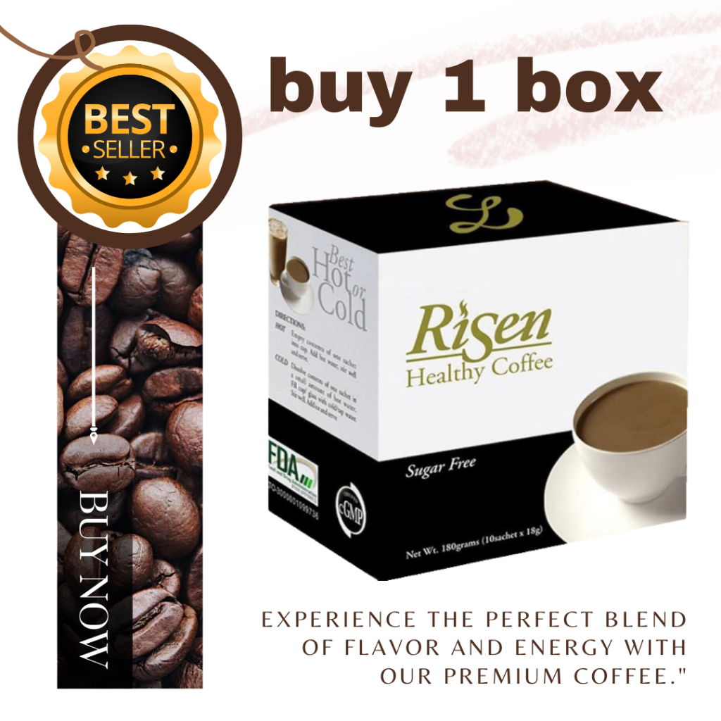 RISEN COFFEE / 1 BOX / 10 sachets per box | Shopee Philippines