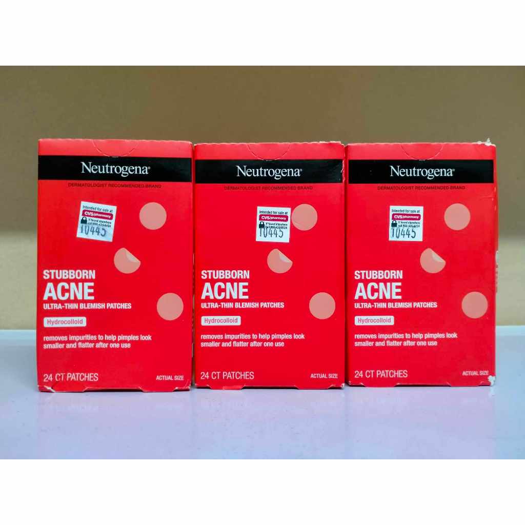 Neutrogena Stubborn Acne Hydrocolloid Blemish Patches, 24 count ...