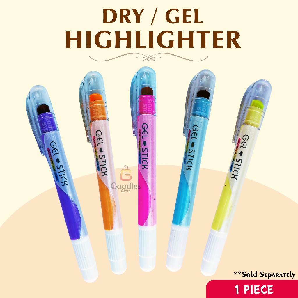 Chosch Gel Stick Highlighter Dry Highlighter Gel Highlighter Inkjet ...