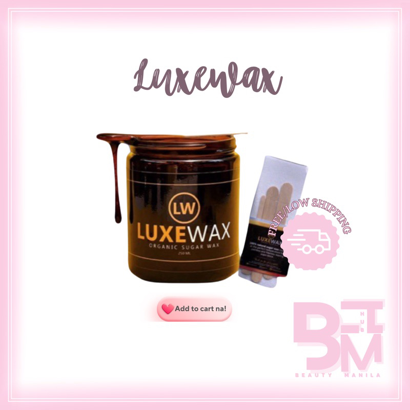 Luxewax Organic Sugar Wax Hair Removal Brazilian Underarm Legs | Shopee ...