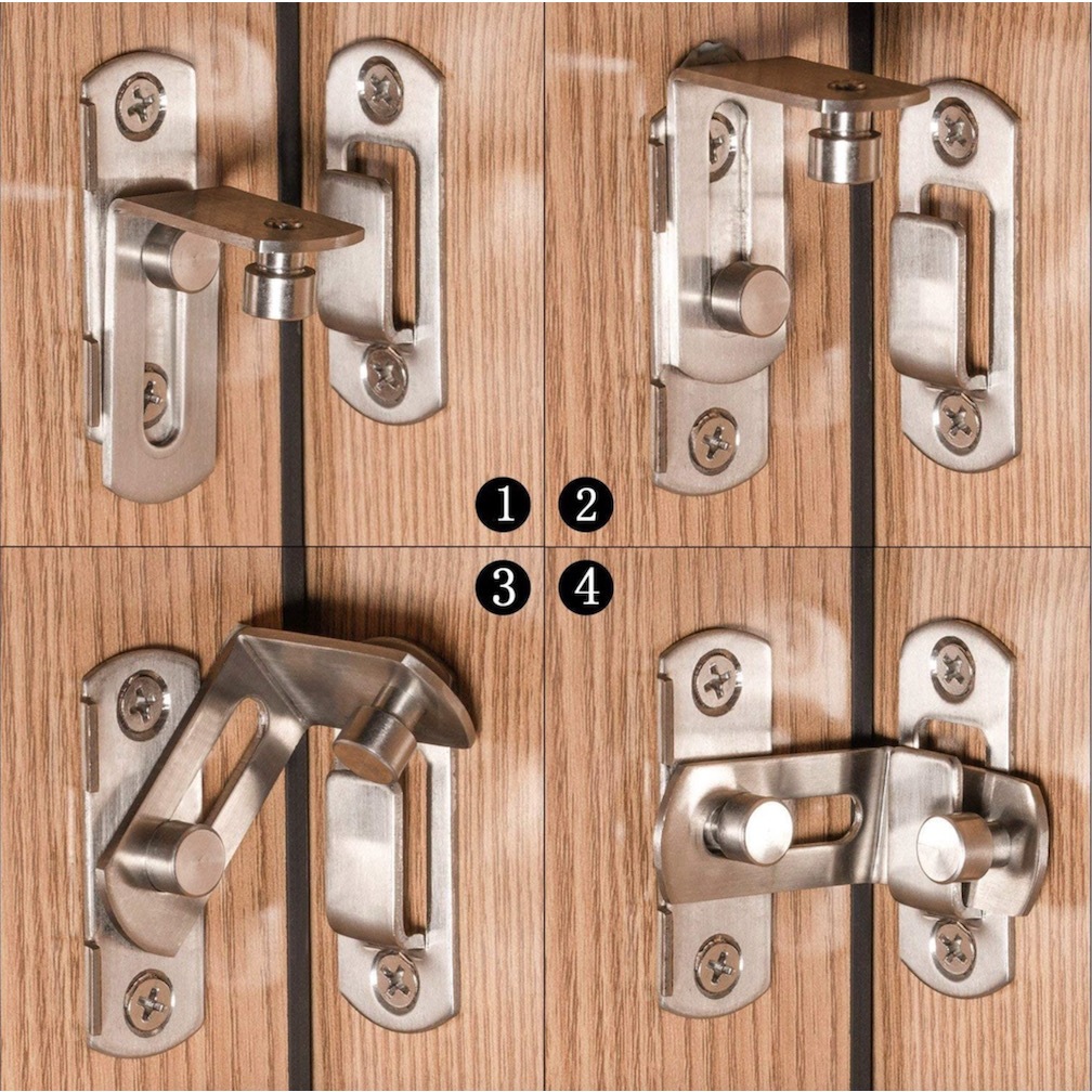 90 Degree Stainless Steel Right Angle Door Latch Buckle Door Lock ...
