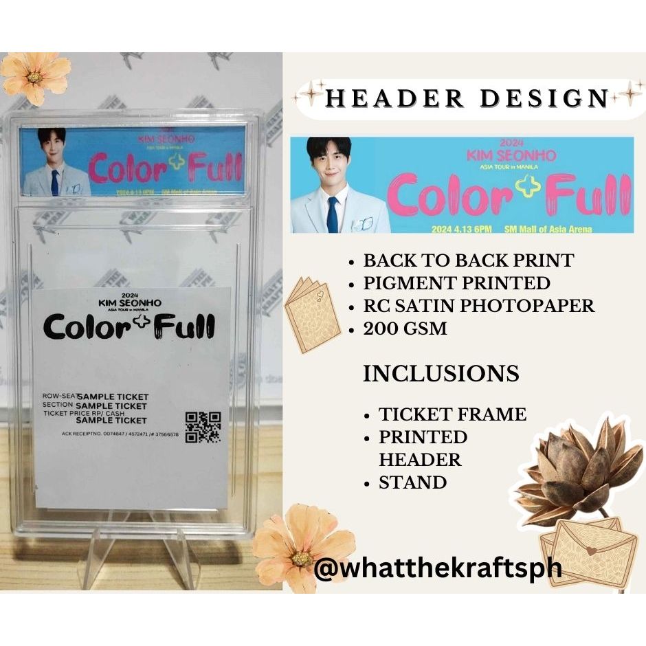 Kim Seon Ho Acrylic Concert Ticket Frame | Shopee Philippines