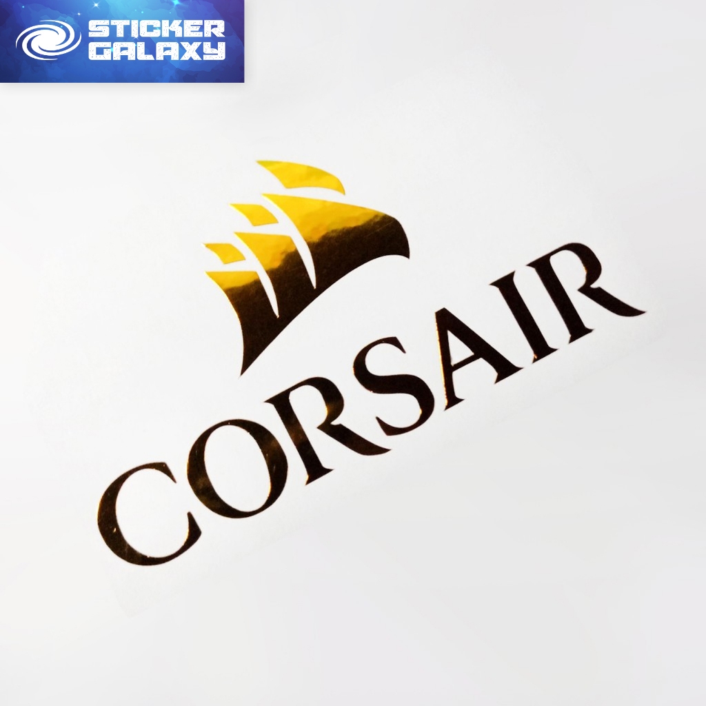 Corsair WATERPROOF STICKER for pc gamer for pc case, laptop, cellphone ...