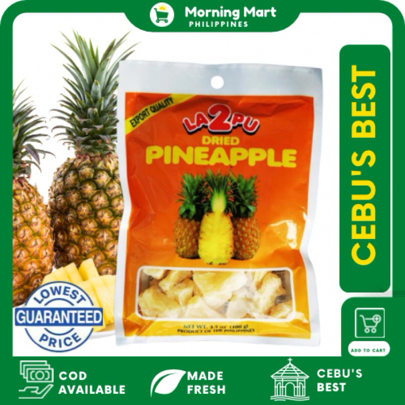 Export Quality La2pu Dried Pineapple 100 grams | Shopee Philippines