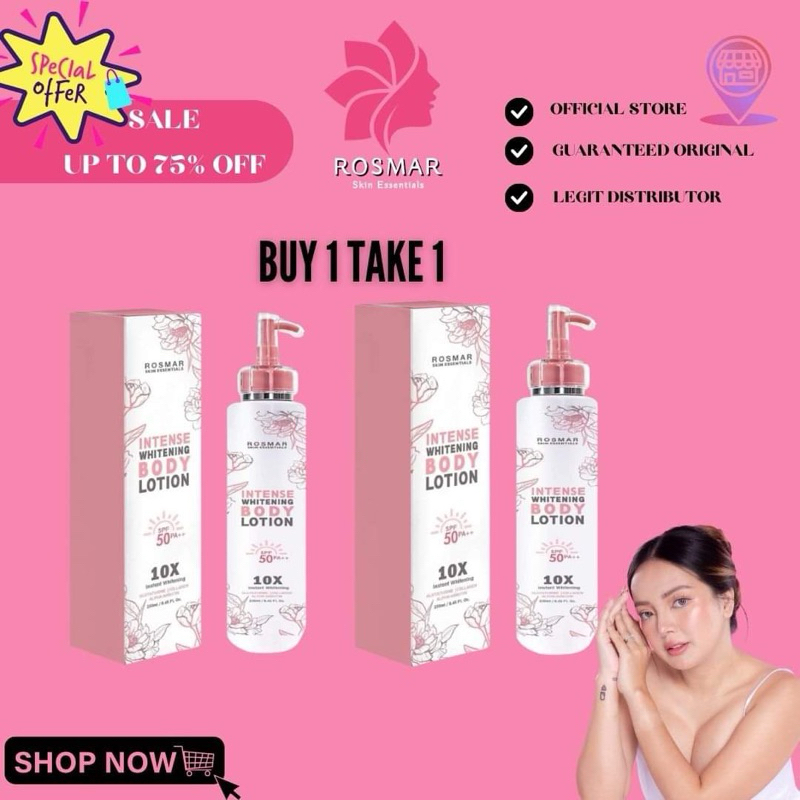 ROSMAR INTENSE WHITENING BODY LOTION NEW PACKAGING | Shopee Philippines