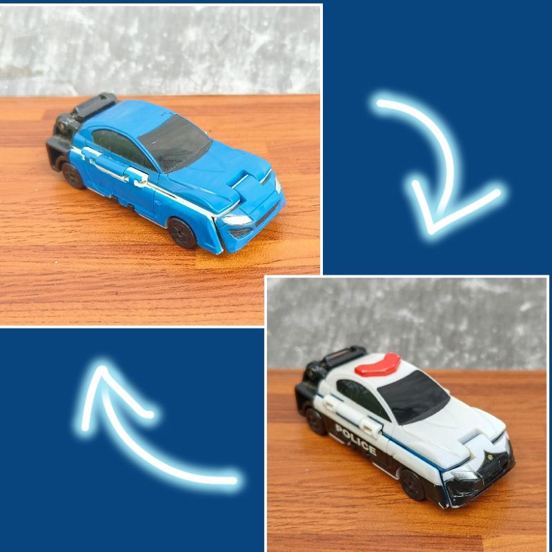Bandai Voov Transforming Car Mazda RX-8 Police Car Preloved | Shopee ...