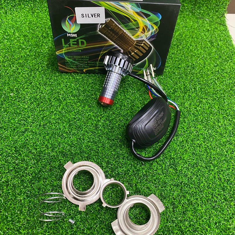 MSM HEADLIGHT 20w WITH HIGH LOW FOR MOTORCYCLE UNIVERSAL | Shopee ...