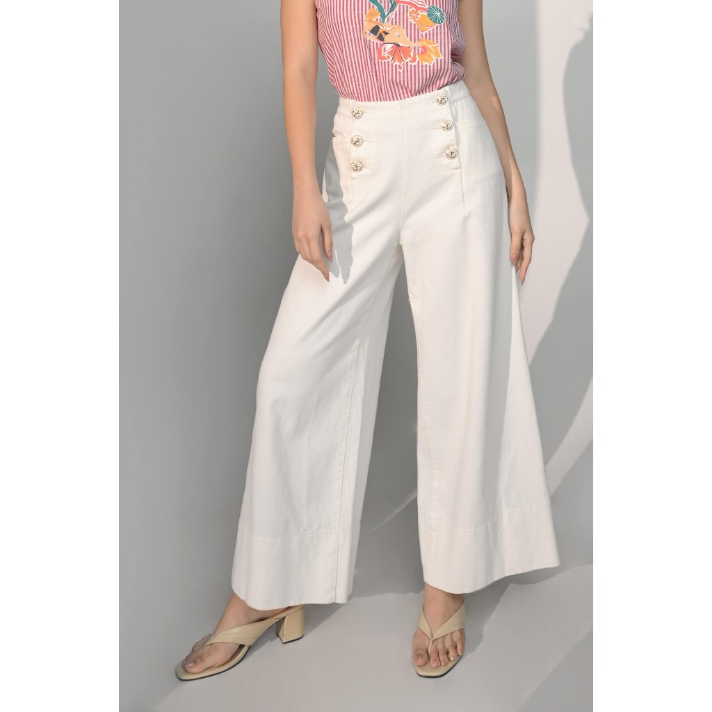 Charles Denim Pants (White Denim) | Shopee Philippines