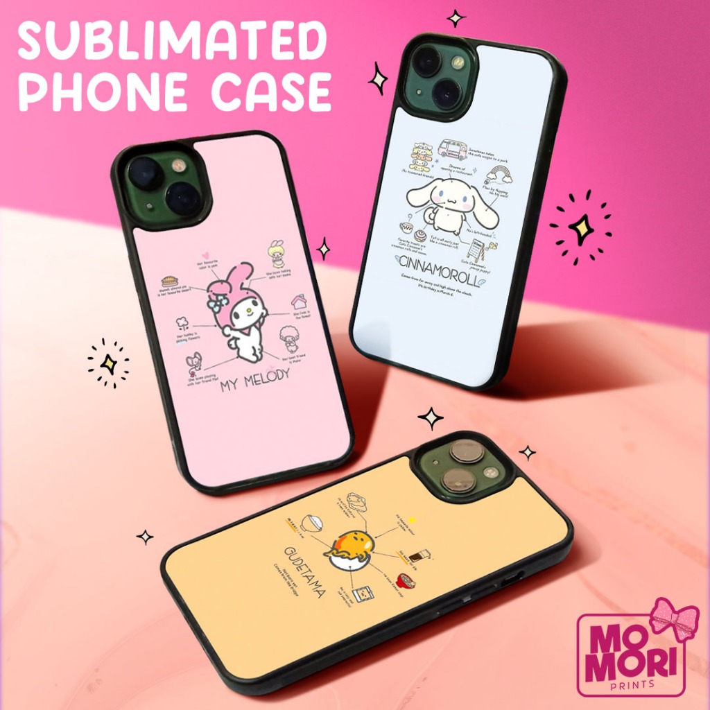 Sanrio Sublimation Phone Case Cinnamoroll Kuromi My Melody Pochacco ...