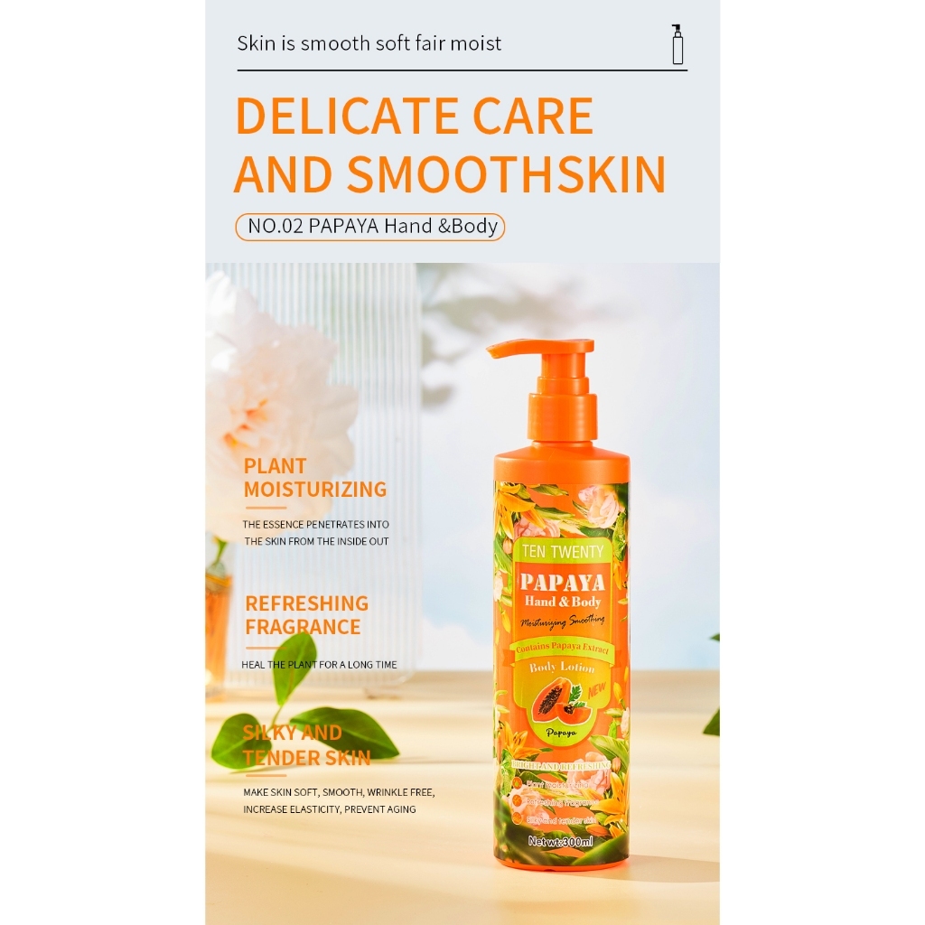 Original Ten Twenty Hand And Body Papaya Lotion Skin Whitening ...