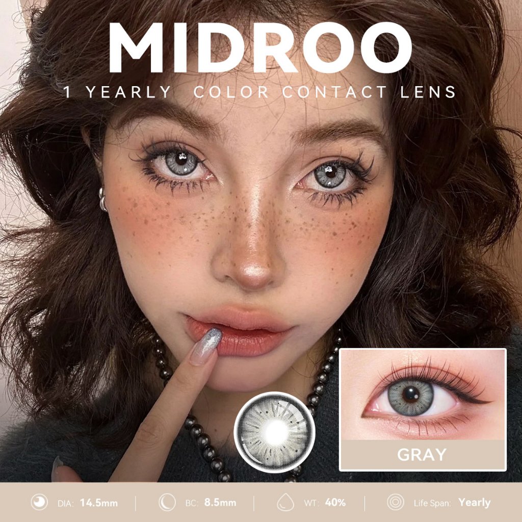 Midroo 1Pair Kabale Soft Eye Contact Lens Grade 0.00 with dia 14.5mm ...