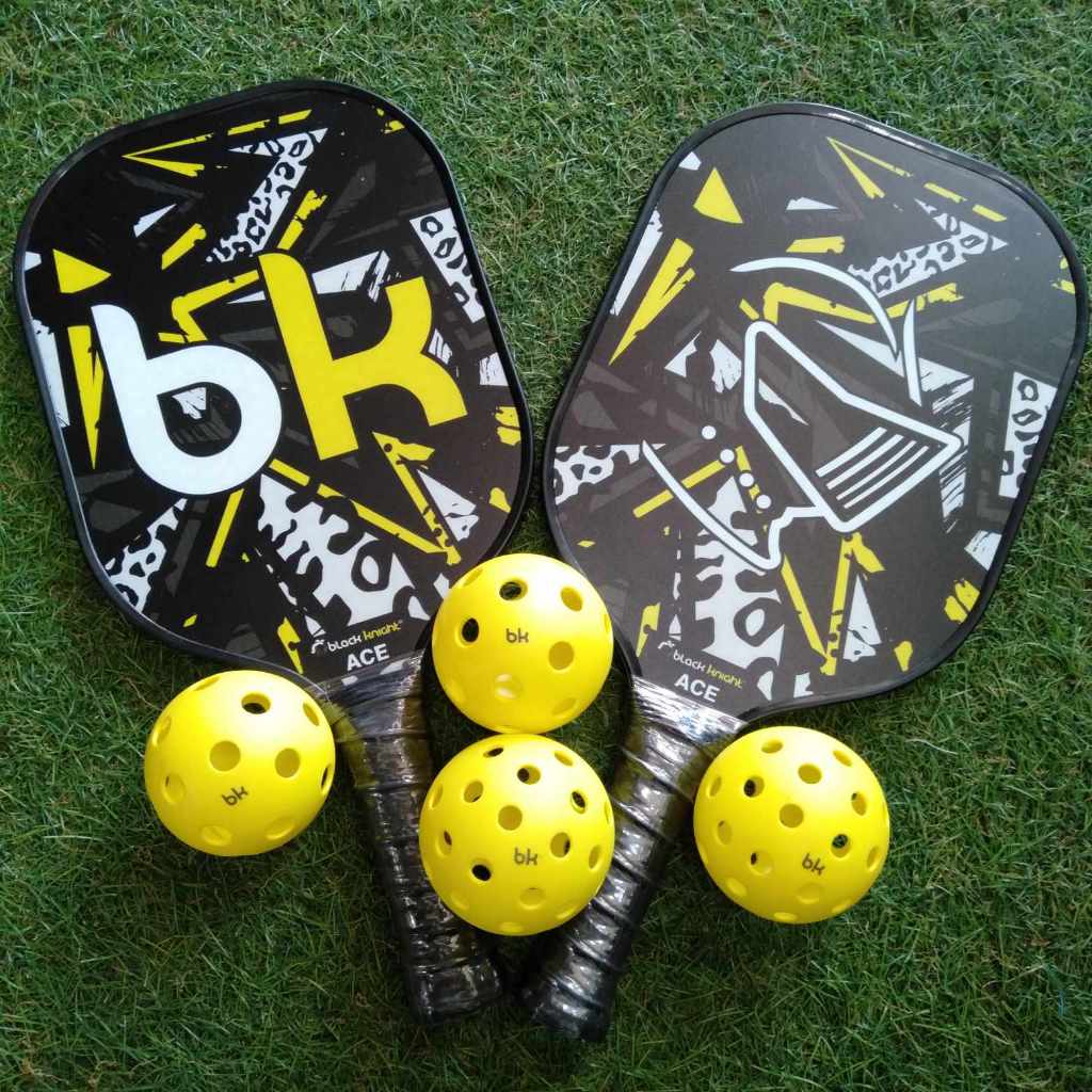 BK ACE Yellow Pickleball Set Paddle with 4 Balls | Shopee Philippines