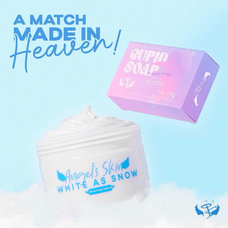 ANGEL’S SKIN WHITE AS SNOW BUNDLE (Bleaching Cream + Cupid Soap ...